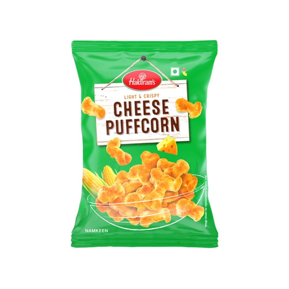 Haldiram's Cheese Puffcorn Light & Crispy Puffs Price - Buy Online at ...