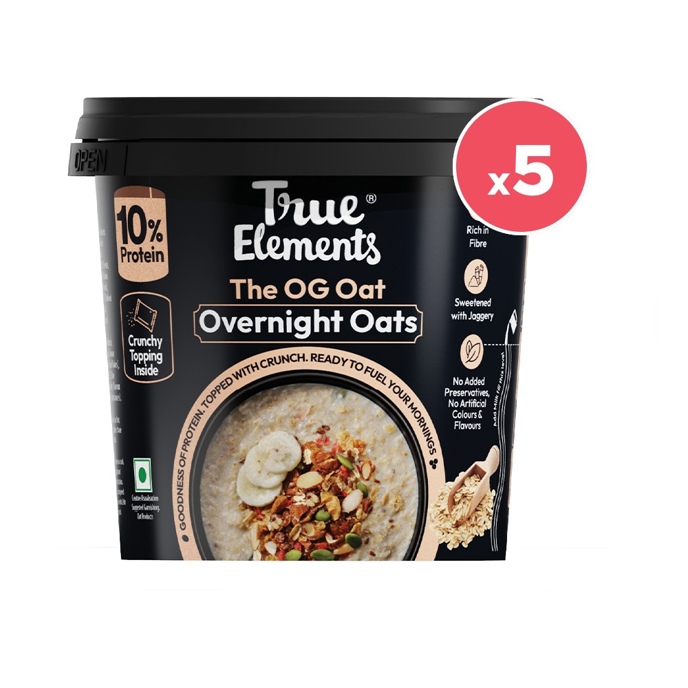 True Elements The OG Overnight Oats - Pack of 5 Price - Buy Online at ...