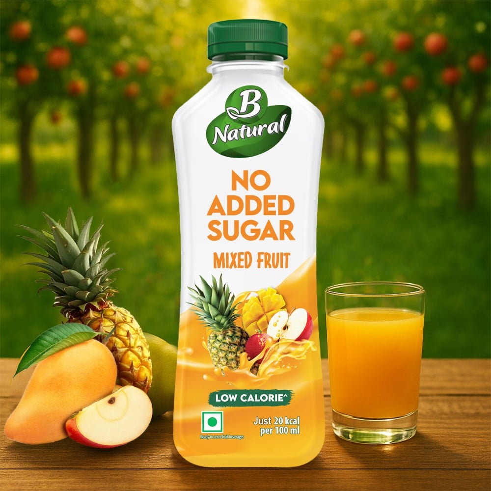 B Natural Mixed Fruit Juice (No Added Sugar) Price - Buy Online at ₹72 ...
