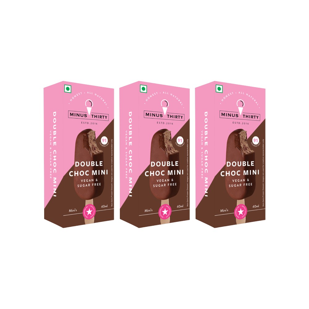 Minus Thirty Double Choc Mini Ice Cream Stick - Pack of 3 Price - Buy ...