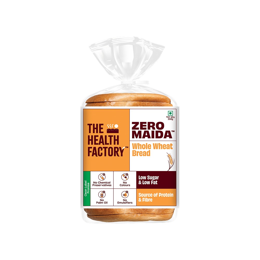 The Health Factory Zero Maida Whole Wheat Bread Price - Buy Online at ...
