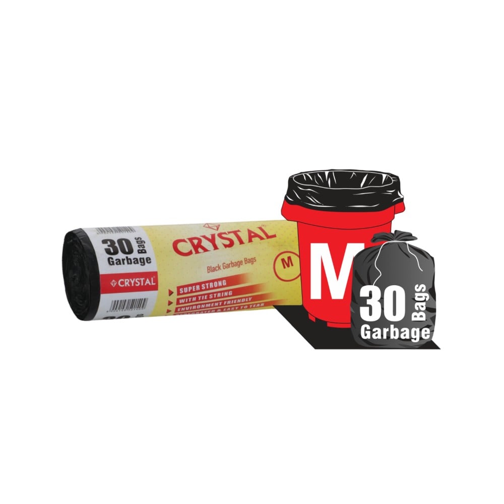 Crystal Garbage Bag (Medium, Black) Price - Buy Online at ₹70 in India