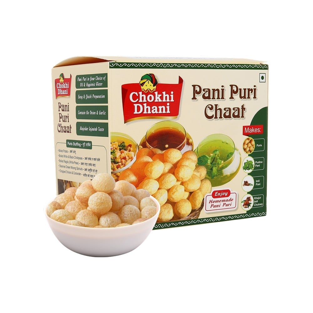 Chokhi Dhani Ready to Cook Pani Puri Chaat Price - Buy Online at ₹175 ...