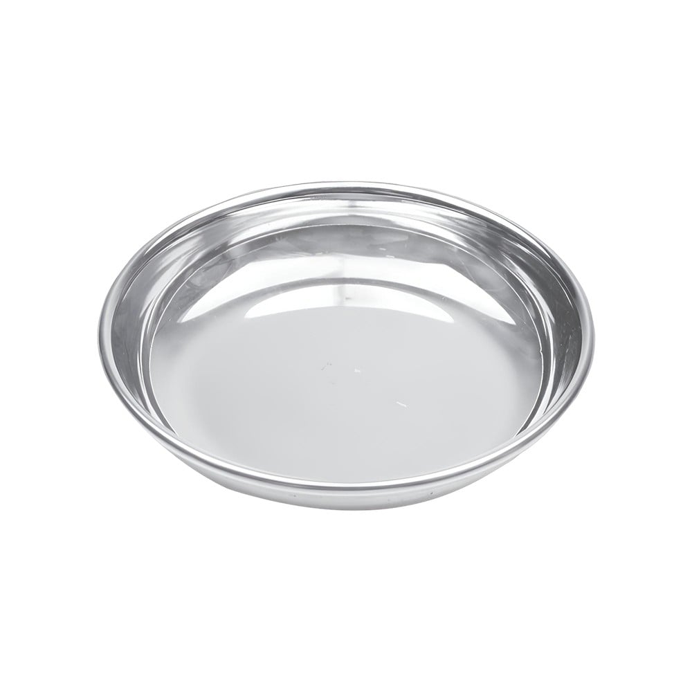 Omega Stainless Steel Heavy Traditional Halwa Plate (Silver) Price ...