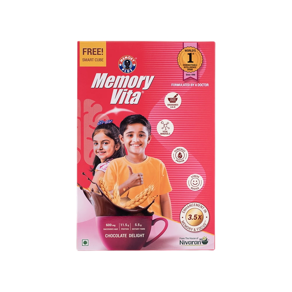 Memory Vita Brahmi Chocolate Milk Drink Mix (with Smart Cube) Price ...