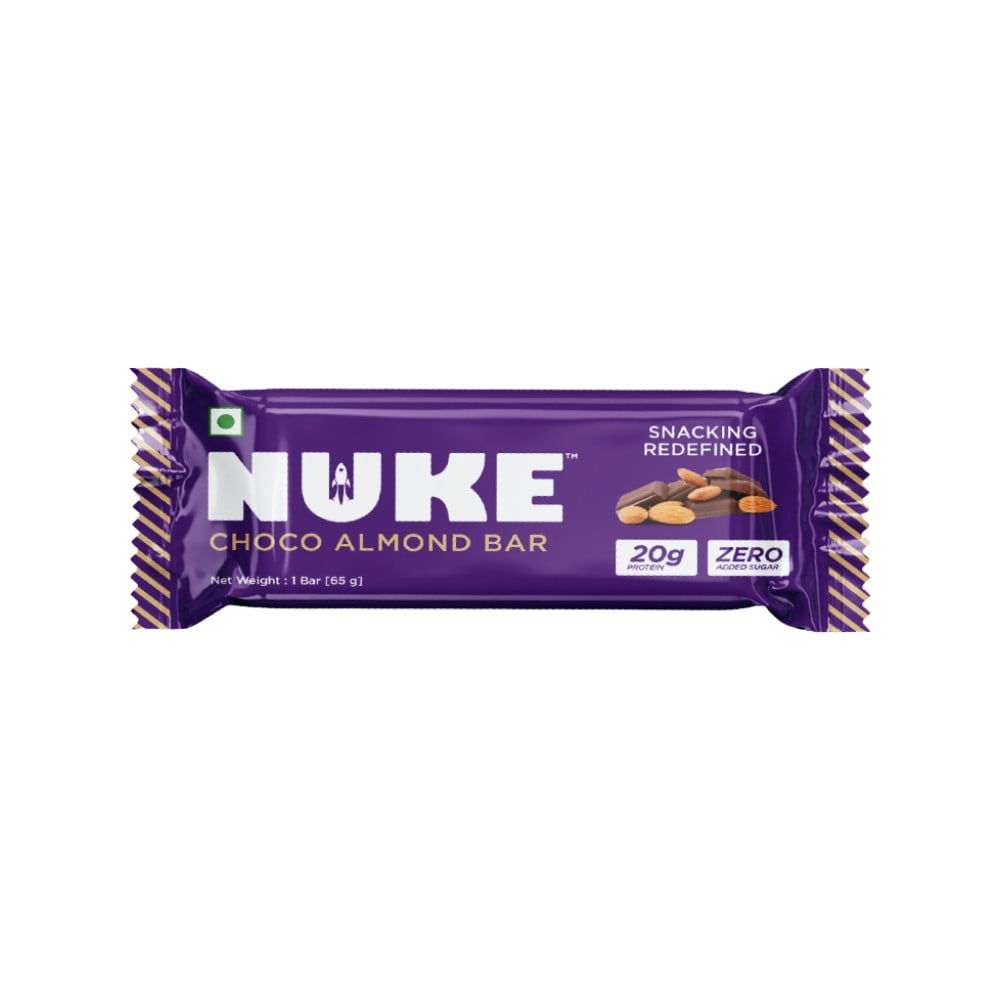 Nuke Choco Almond Protein Bar - 65 g Price - Buy Online at Best Price ...
