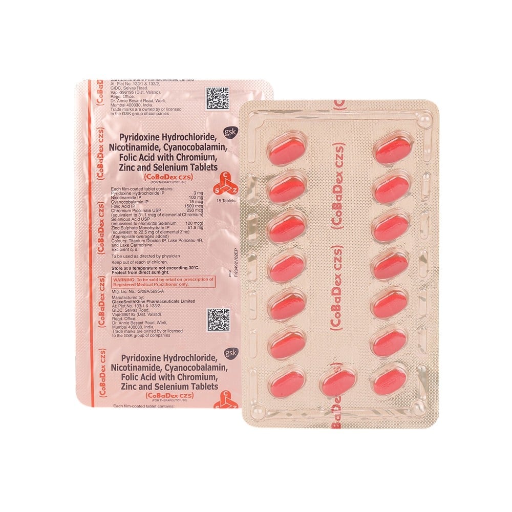 Cobadex CZS Tablets Price - Buy Online at ₹108 in India