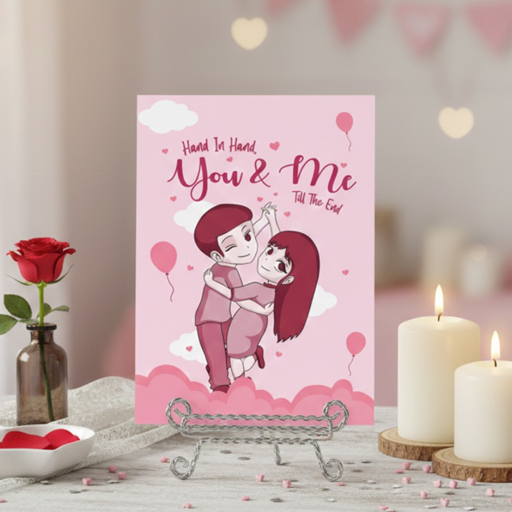Mad Over Print Hand In Hand Greeting Card Price - Buy Online at Best ...