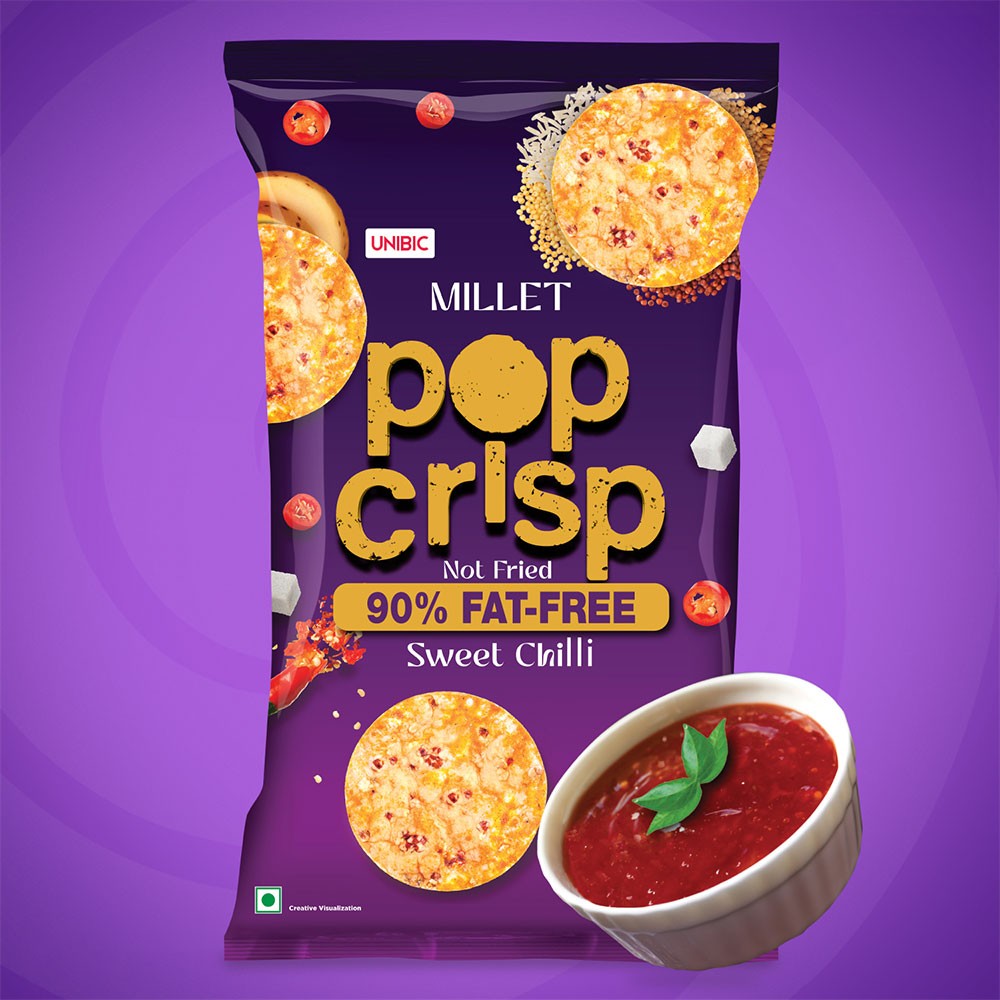 Unibic Sweet Chilli Millet Pop Crisps Price - Buy Online at Best Price ...