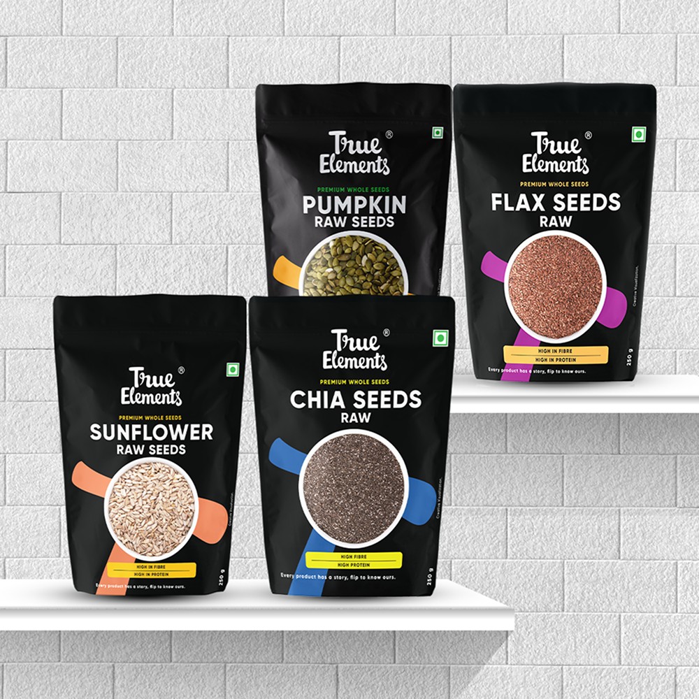 True Elements Premium Whole Healthy Diet Seeds Mix Combo Price - Buy ...