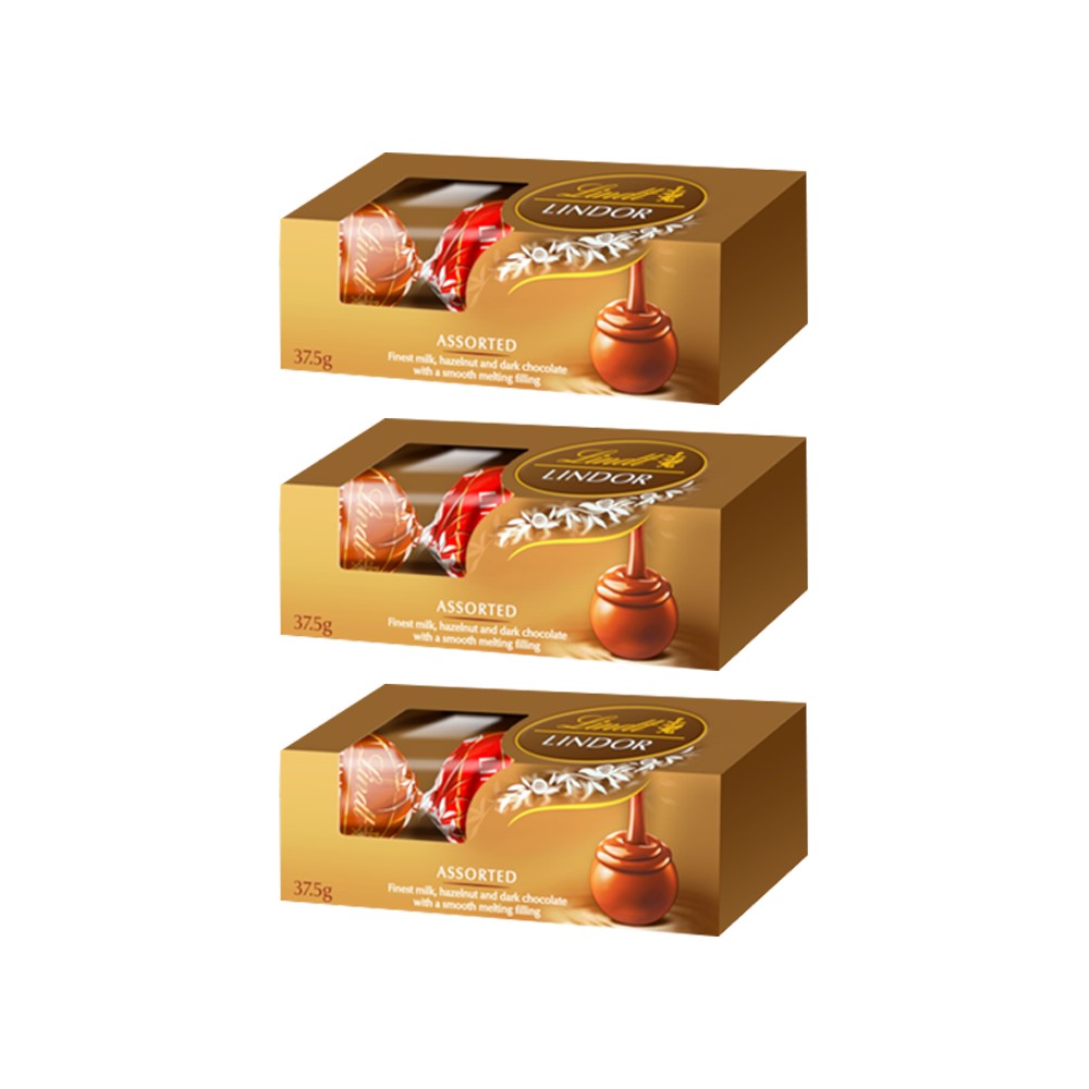 Lindt Lindor Assorted Chocolate Gift Pack - Pack of 3 Price - Buy ...
