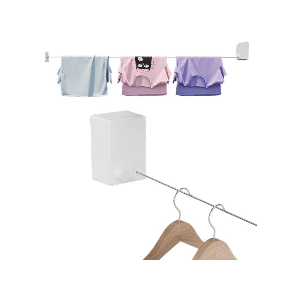 Lifelong Single Line Retractable ABS Plastic Cloth Rope (White) Price ...