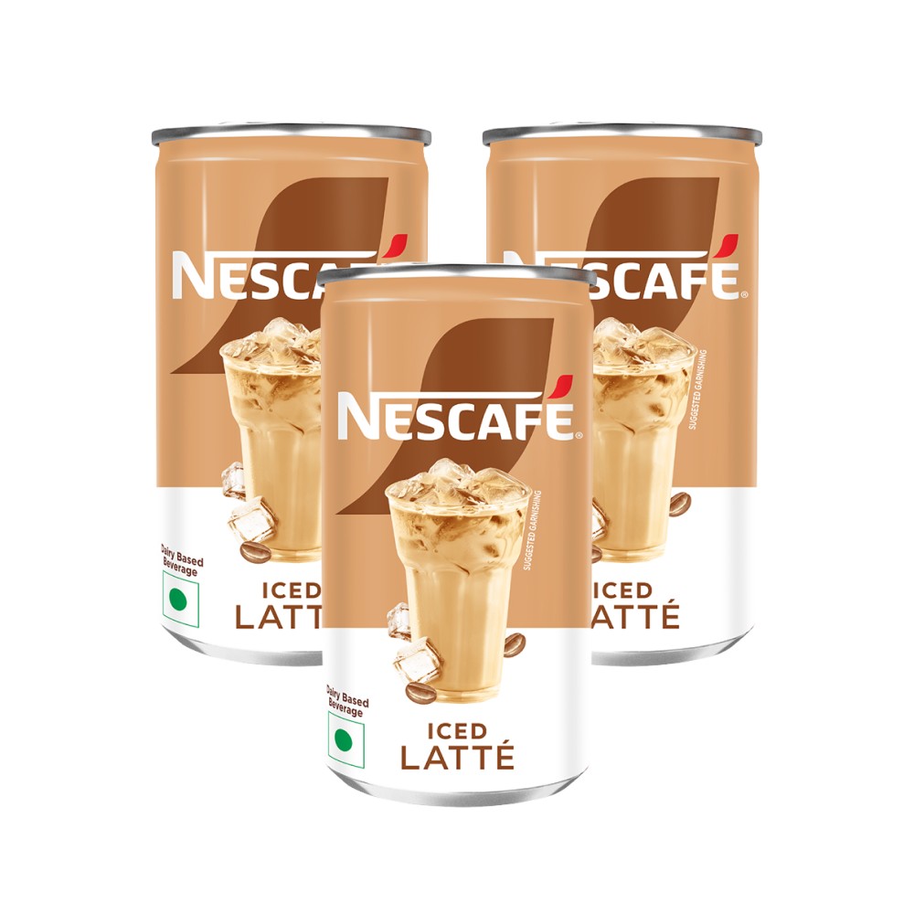 Nescafe Cafe Style Cold Coffee, Iced Latte - Pack of 3 Price - Buy ...