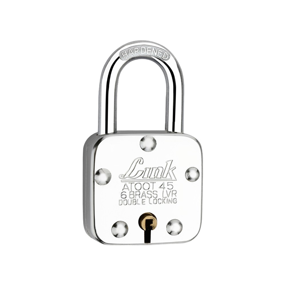 Link 45 mm Atoot Steel Pad Lock with 3 Keys (Silver) Price - Buy Online ...