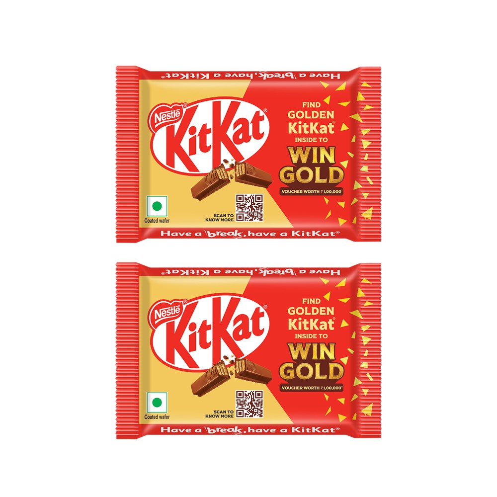 Nestle KitKat 4 Fingers Choco Coated Wafer Chocolate - Pack of 2 Price ...