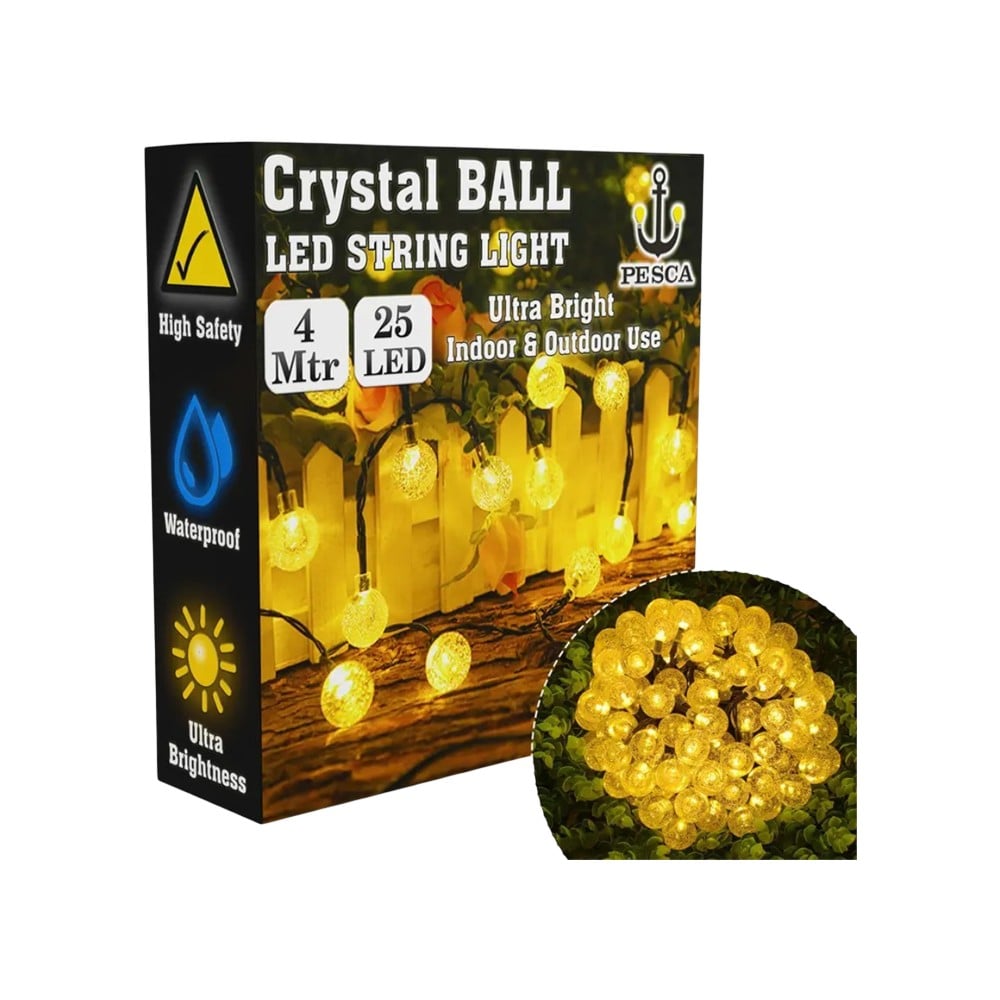 Warm White Crystal Bubble 4m LED String Light (6 W) - Pesca Price - Buy ...
