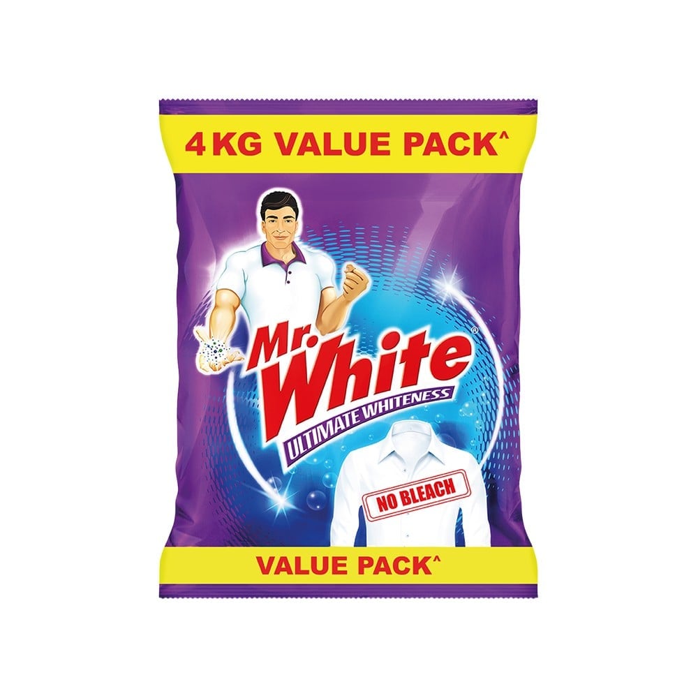 Mr. White Detergent Powder with 2X Active Power Price - Buy Online at ...