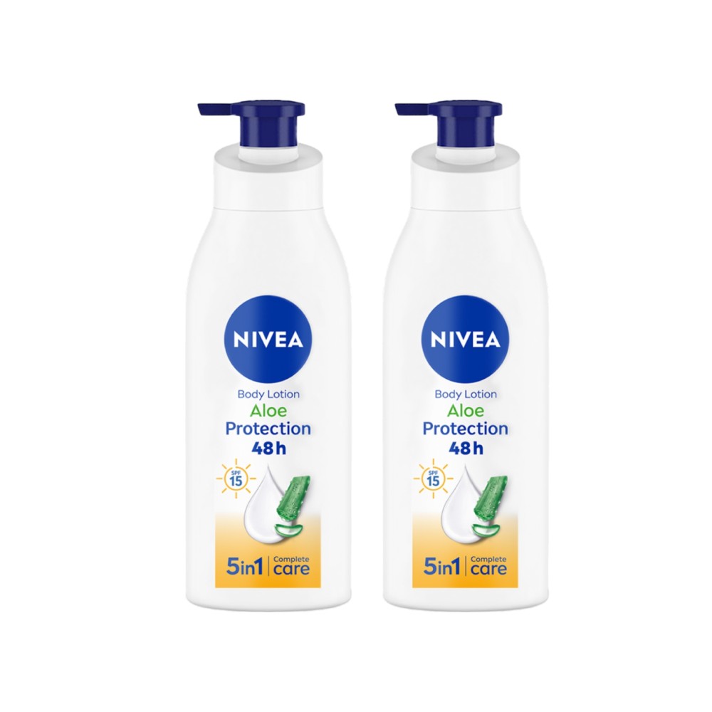 Nivea Aloe Protection Spf 15 All Skin Type Body Lotion (400 ml) - Pack ...