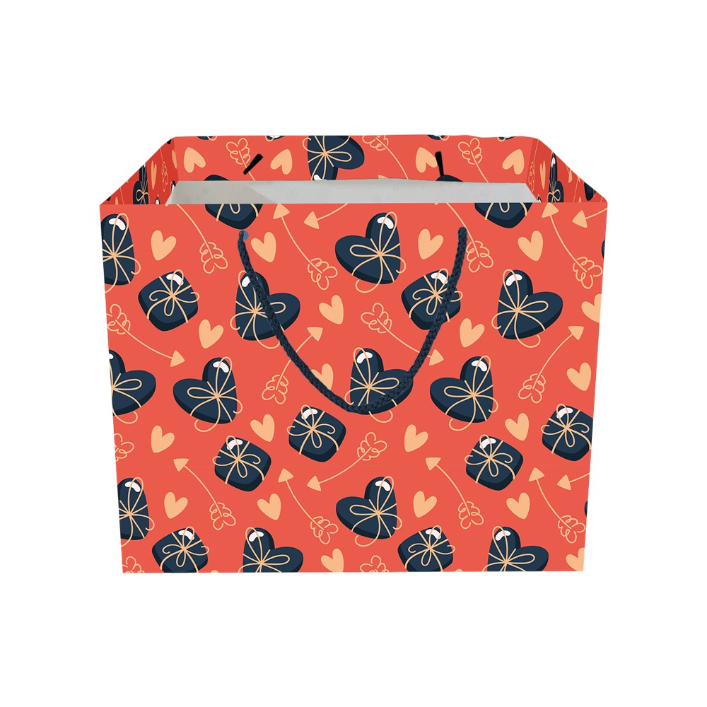 Paperpep Hearts Print Paper Gift Bag (Red, Blue) Price - Buy Online at ...