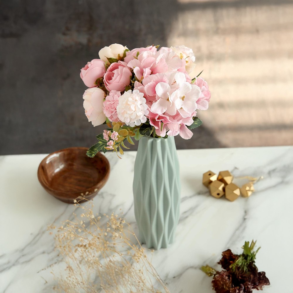 Satyam Kraft Head Rose Peony Artificial Flower Bouquet Price - Buy ...