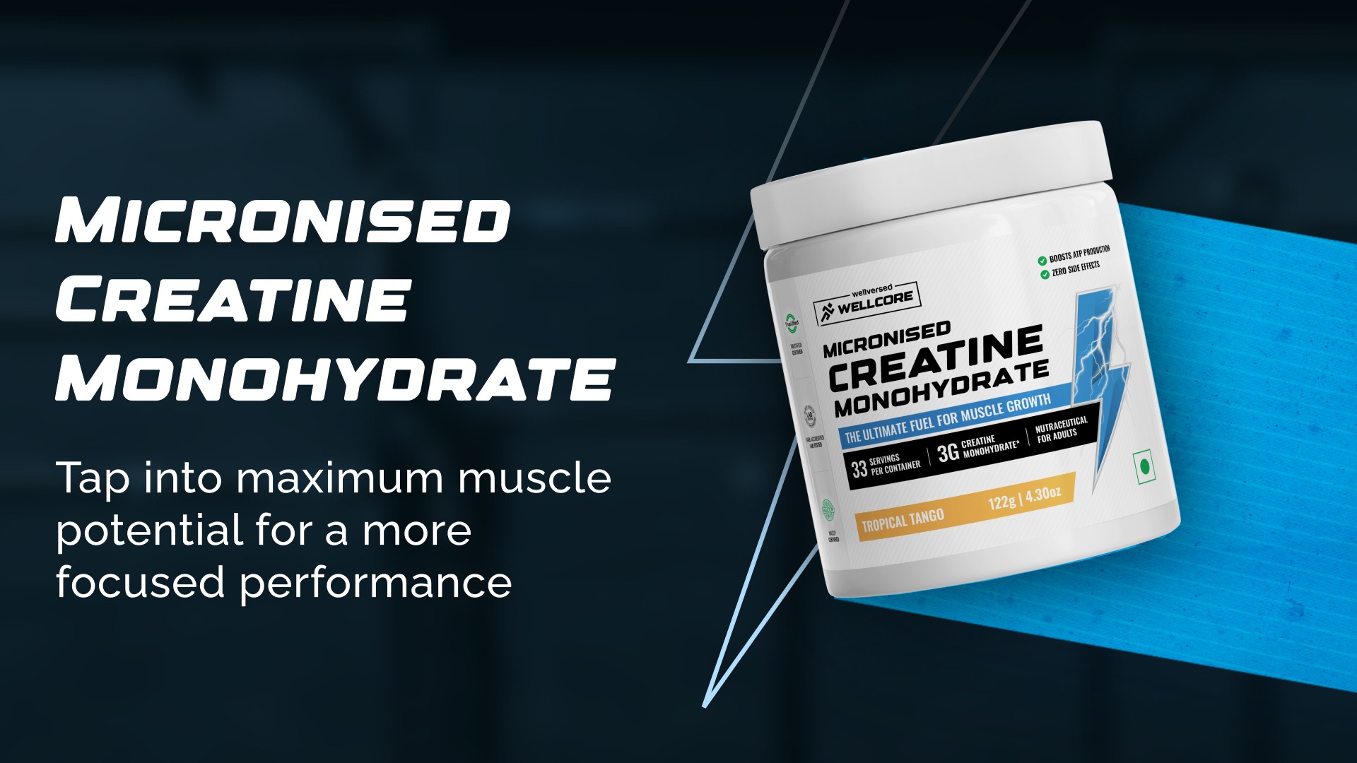 Wellcore Micronised Tropical Tango Creatine Price - Buy Online at ₹559 ...