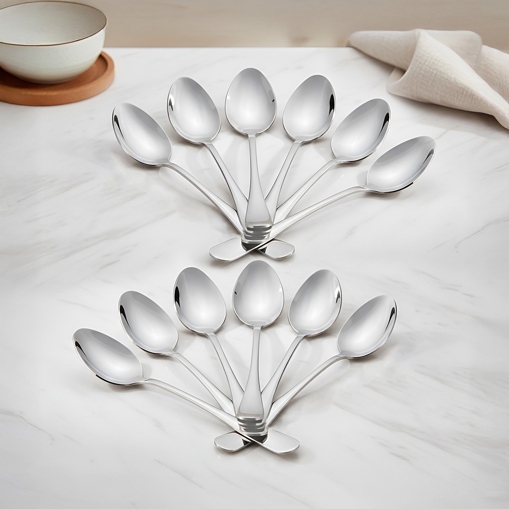 Parage Stainless Steel Table Spoon Set Price - Buy Online at ₹349 in India