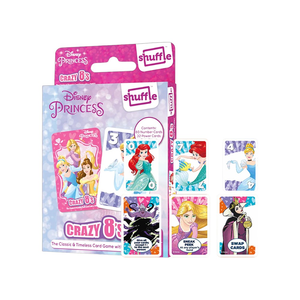 Shuffle Crazy 8 Disney Princess Card Game Price - Buy Online at ₹89 in ...