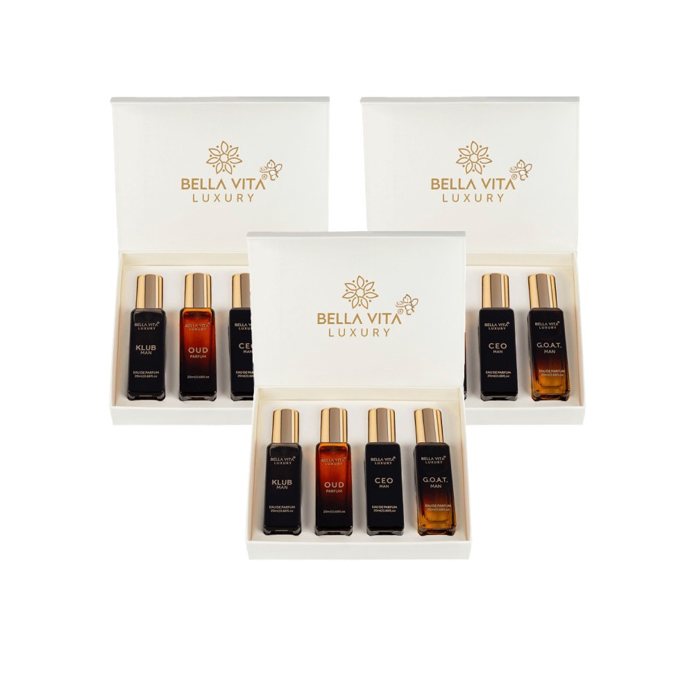 Bella Vita Organic Men's Luxury Perfume Gift Set - Pack of 3 Price ...