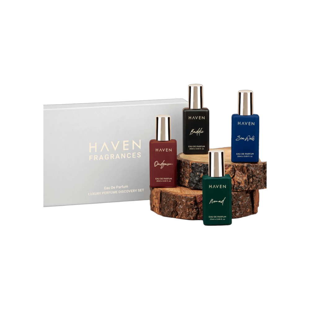 Haven Fragrances Luxury Perfume Gift Set (Sea Wolf, Nomad, Baddie ...