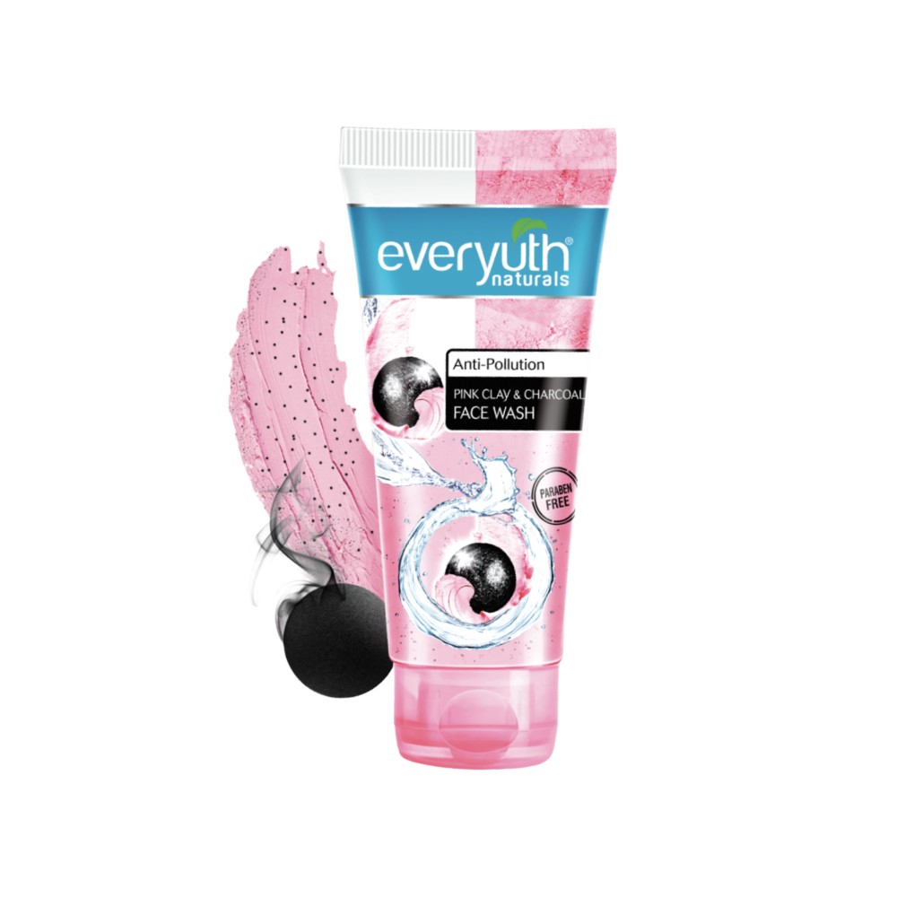 Everyuth Anti-Pollution Pink Clay Charcoal Face Wash Price - Buy Online ...