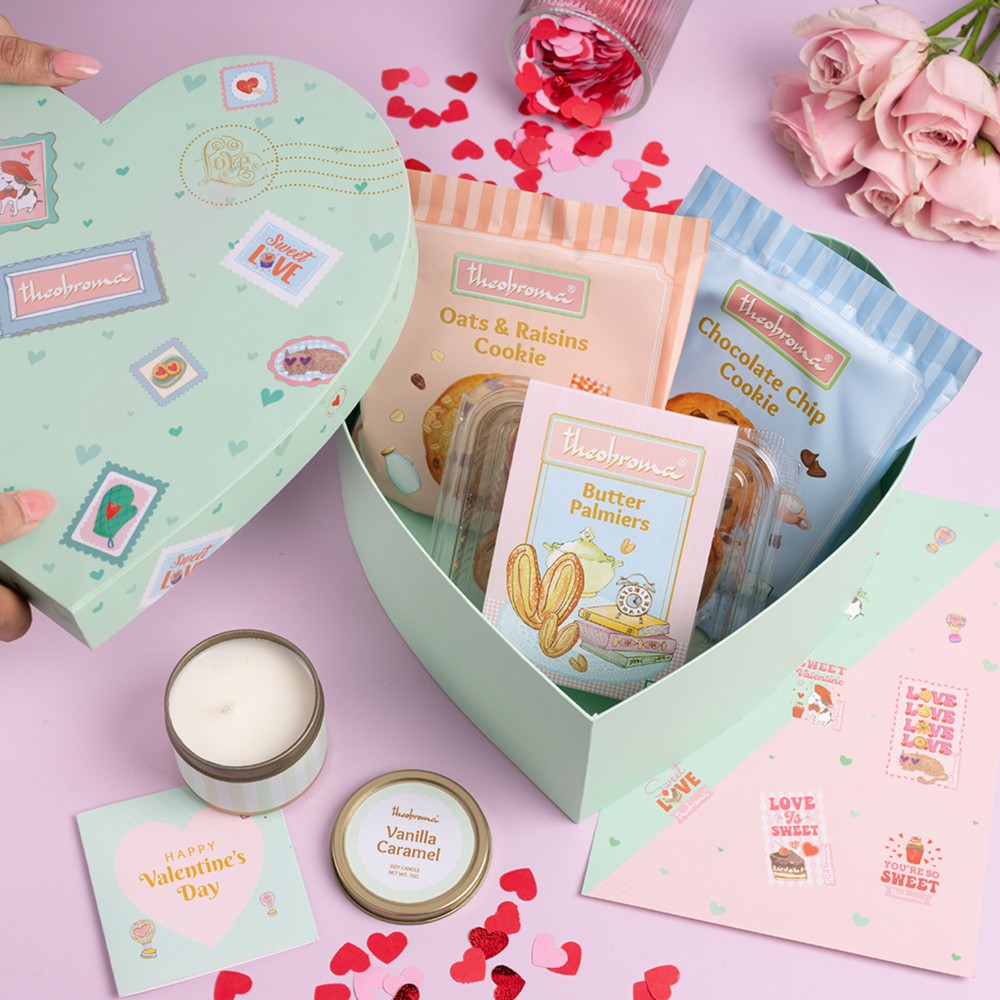 Theobroma Valentines Cookies Gift Hamper Price - Buy Online at Best ...