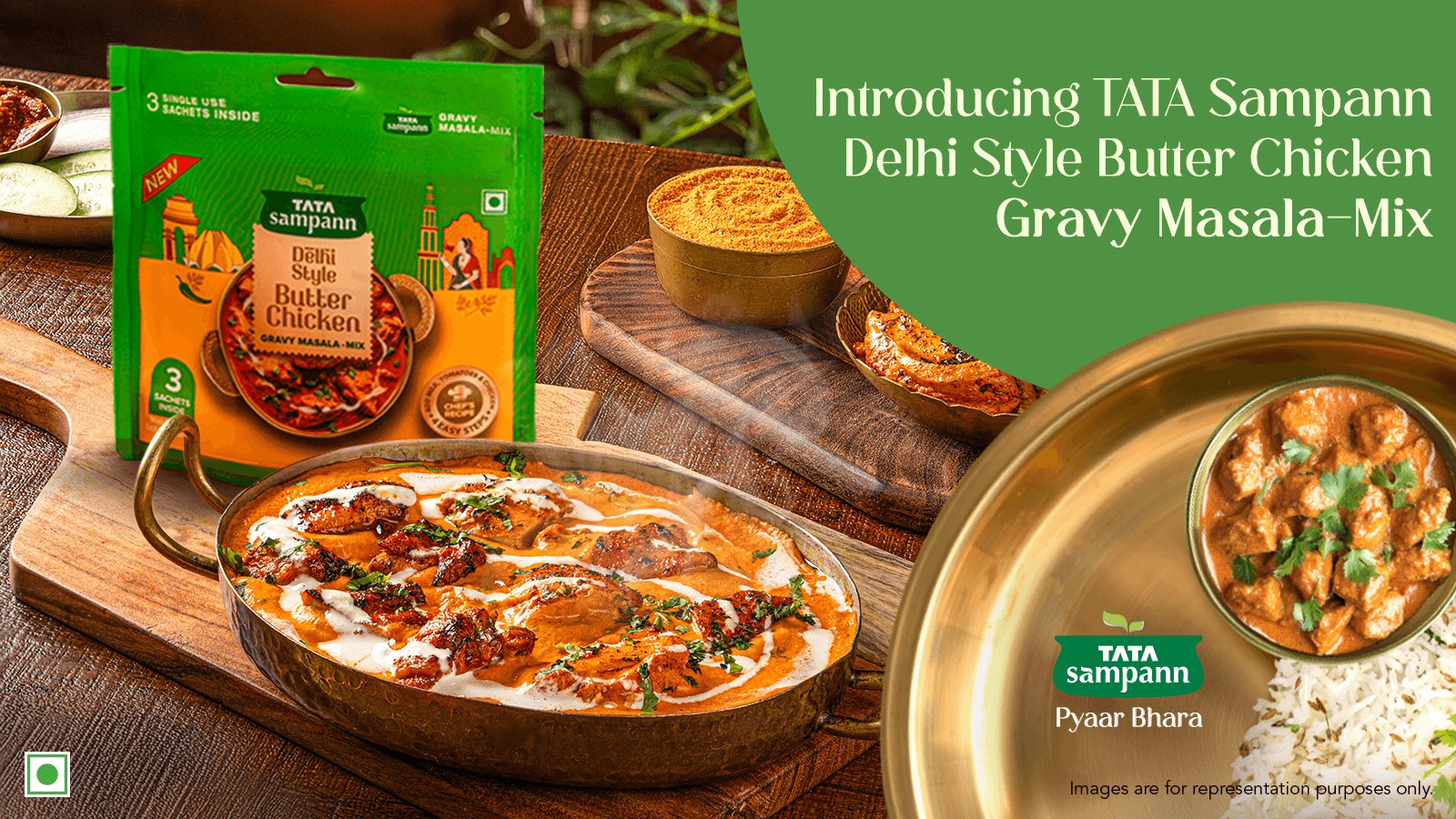 Tata Sampann Delhi Style Butter Chicken Instant Gravy Masala Mix Price ...