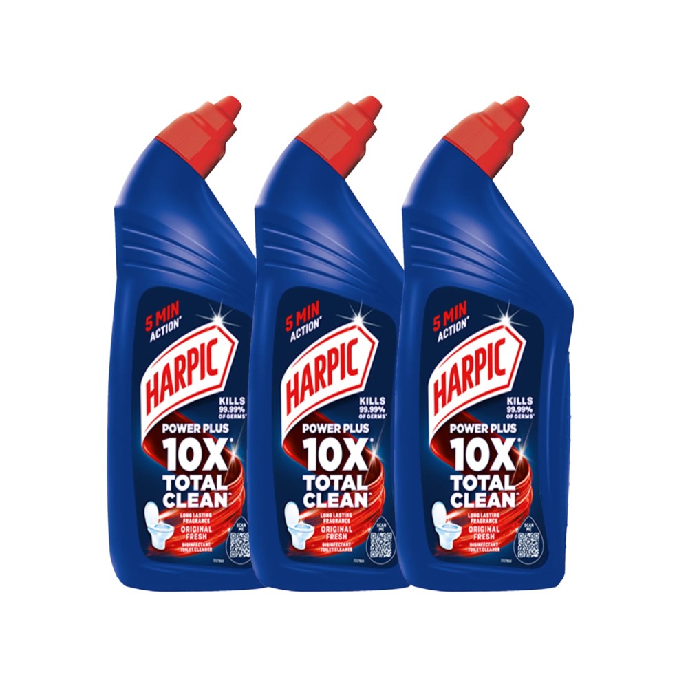 Harpic Disinfectant Liquid Toilet Cleaner - (Original) - Pack of 3 ...