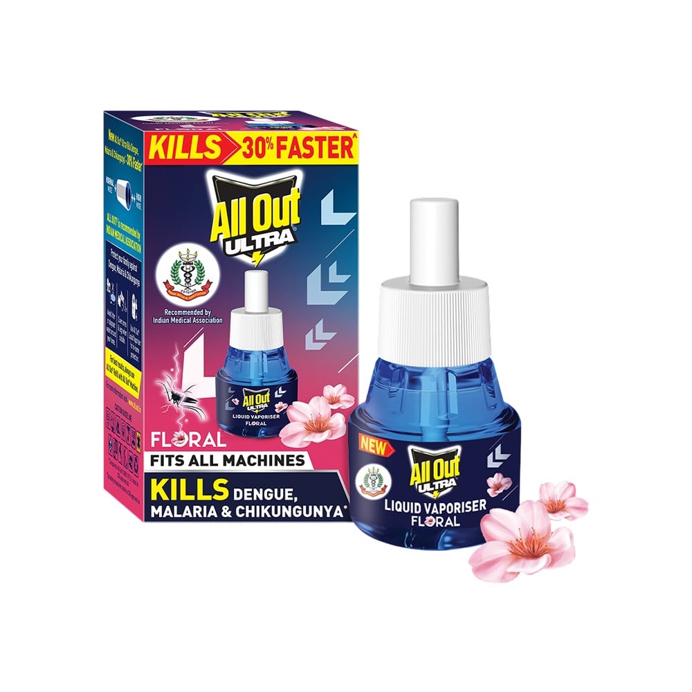 All Out Ultra Mosquito Killer Machine Refill (Floral Fragrance) Price ...