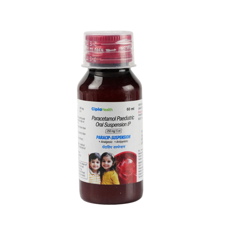 Paracip 250mg Suspension Price - Buy Online at ₹42 in India