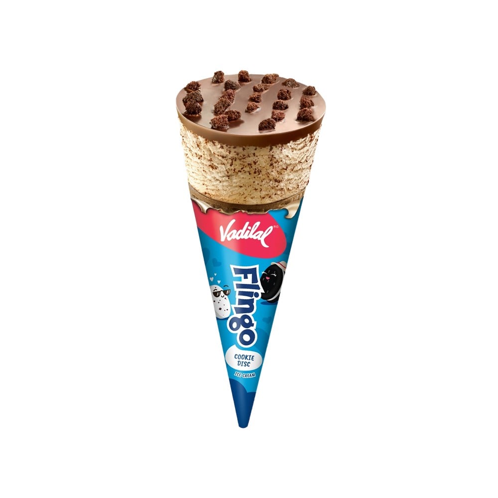 Vadilal Flingo Cookie Disc Ice Cream Cone Price - Buy Online at ₹50 in ...