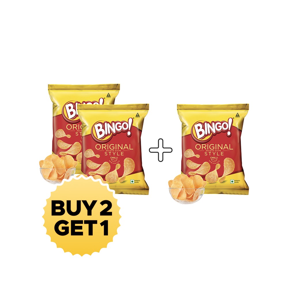 Bingo Original Style Chilli Sprinkled Potato Chips - Buy 2 Get 1 Free ...