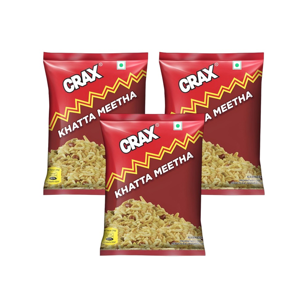 Crax Khatta Meetha Mixture Namkeen Mixture - Pack of 3 Price - Buy ...