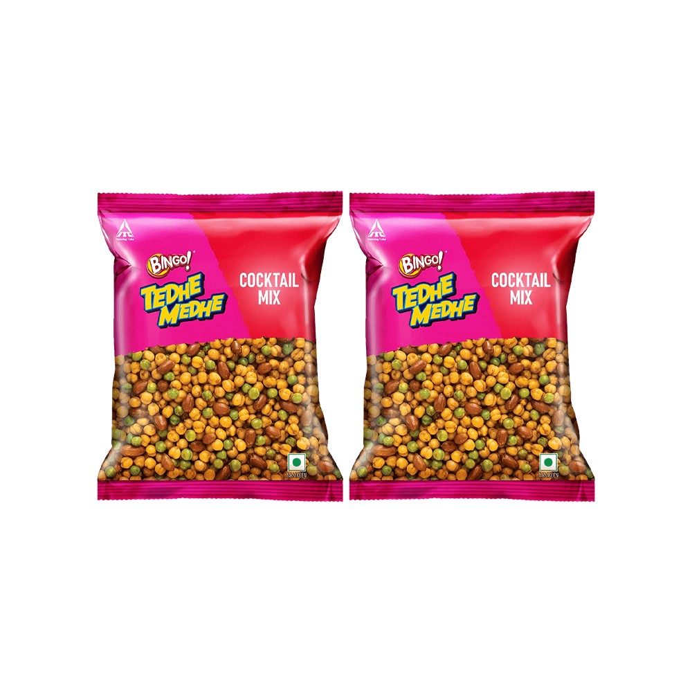 Bingo Tedhe Medhe Cocktail Mixture Namkeen - Pack of 2 Price - Buy ...
