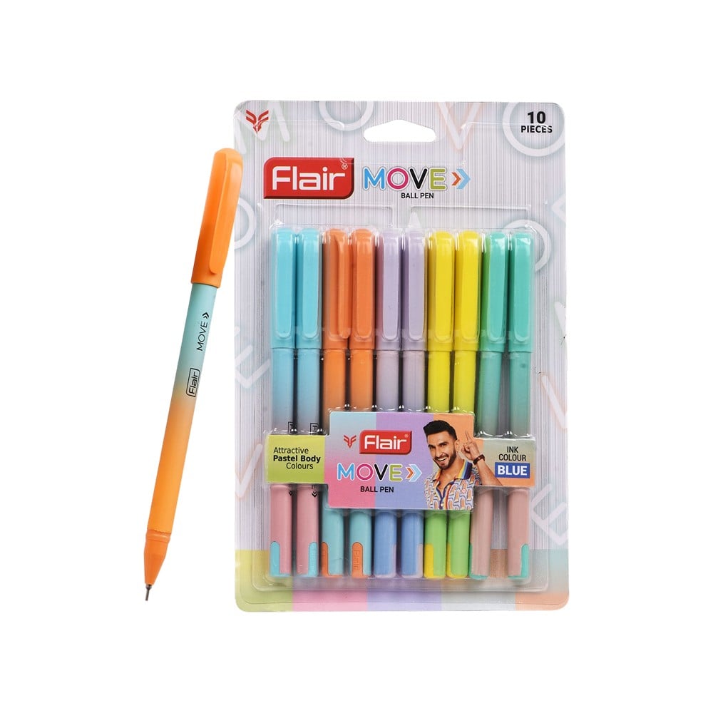 Flair Move Ball Pen Set (Blue) Price - Buy Online at ₹125 in India