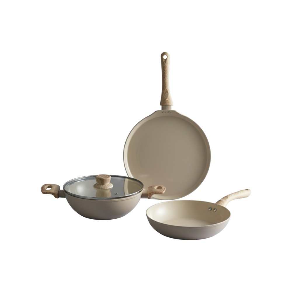 Lifelong Ceramic Coating Forged Ceramic Cookware Set (Aluminium) Price ...
