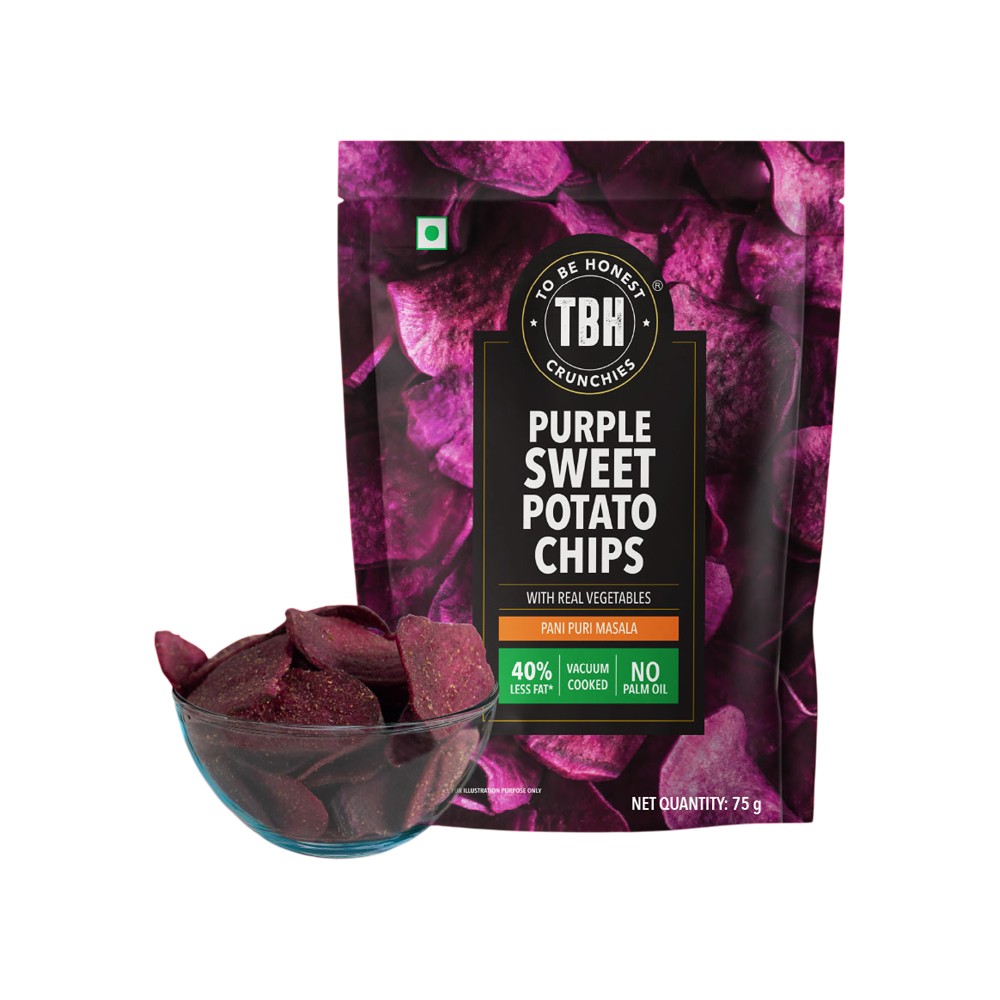 To Be Honest Purple Sweet Potato Chips with Pani Puri Masala Price ...