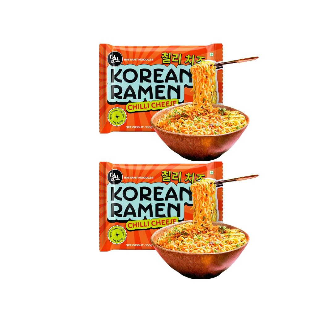 Yu Chilli Cheese Korean Ramen Instant Noodles - Pack of 2 Price - Buy ...