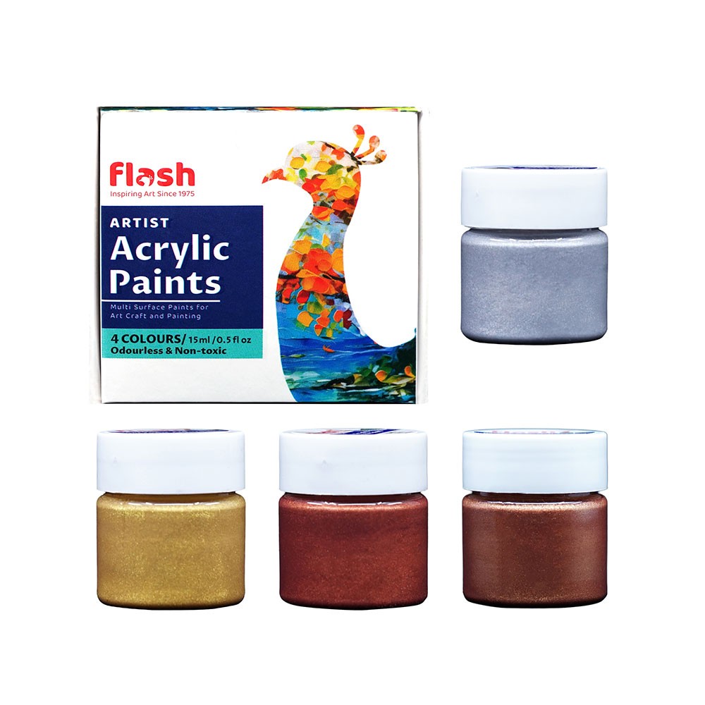 Flash Artist Metallic Color Set (Multicolour) Price - Buy Online at ...