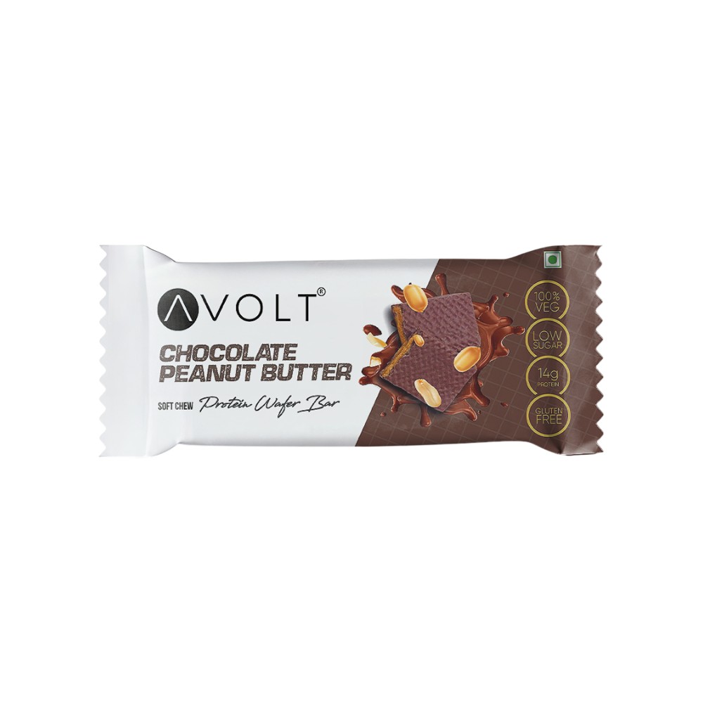 Avolt Chocolate Peanut Butter 14g Protein Wafer Bar Price - Buy Online ...