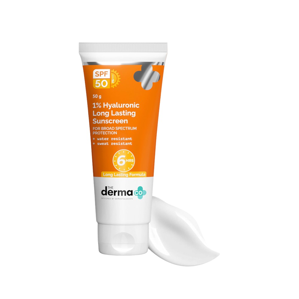 The Derma Co 1% Hyaluronic Long Lasting Sunscreen (SPF 50 PA++++) Price ...