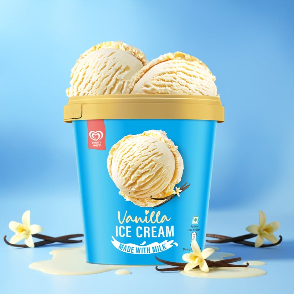 Kwality Walls Vanilla Ice Cream Tub Price - Buy Online at ₹138 in India
