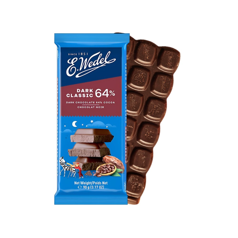 E.Wedel Classic 64% Cocoa Dark Chocolate Bar Price - Buy Online at ₹297 ...