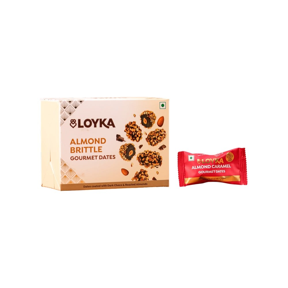 Loyka Almond Brittle Gourmet Chocolate Dates Price - Buy Online at Best ...