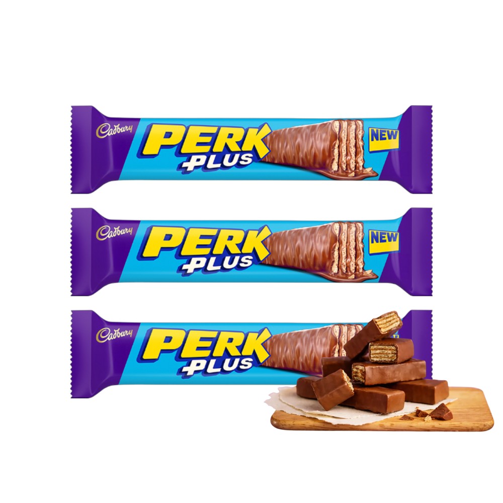 Cadbury Perk Plus Coated Wafer Chocolate Bar - Pack of 3 Price - Buy ...
